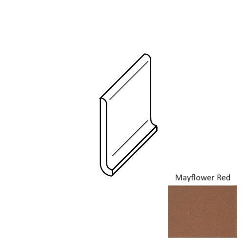 Florenza Ceramic Ironspot Mayflower Red Unglazed Quarry Cove Base ...