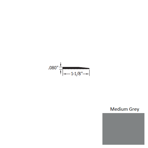 Tarkett Johnsonite 28 Medium Grey PVC Reducer | Lowest Price — Stone ...