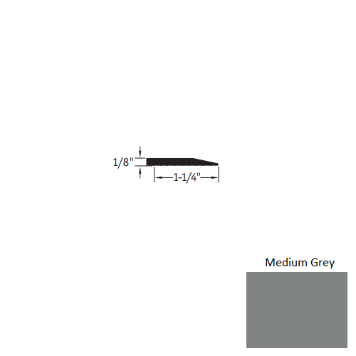 Tarkett Johnsonite 28 Medium Grey PVC Reducer | Lowest Price — Stone ...