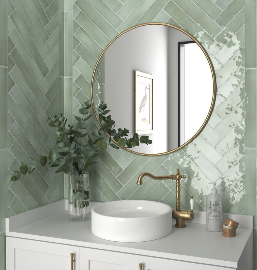 Mir Cire Mint Glossy Ceramic Tile | Lowest Price — Stone & Tile Shoppe ...