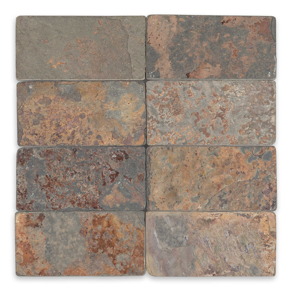 Multi Color Classic Tumbled Slate Tile | Lowest Price — Stone & Tile ...