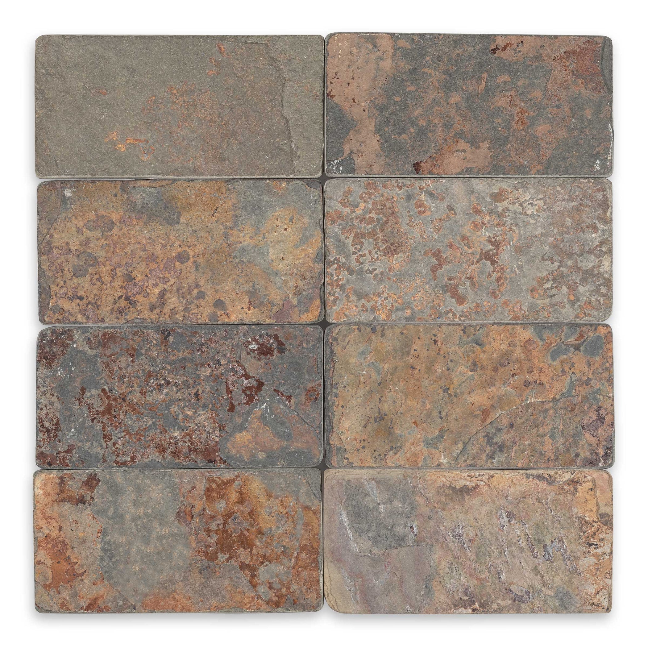 Multi Color Classic Tumbled Slate Tile | Lowest Price — Stone & Tile ...