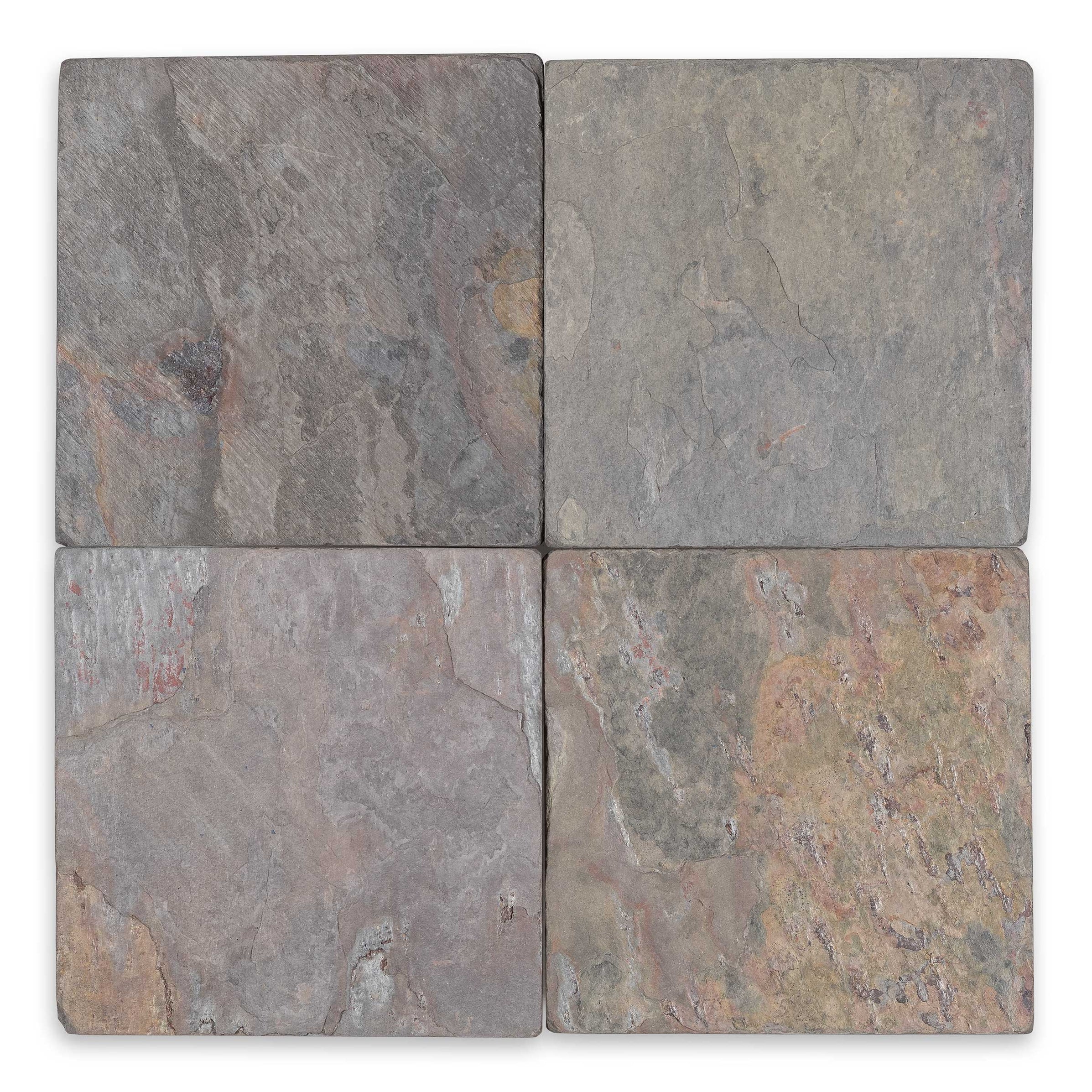 Multi Color Classic Tumbled Slate Tile | Lowest Price — Stone & Tile ...