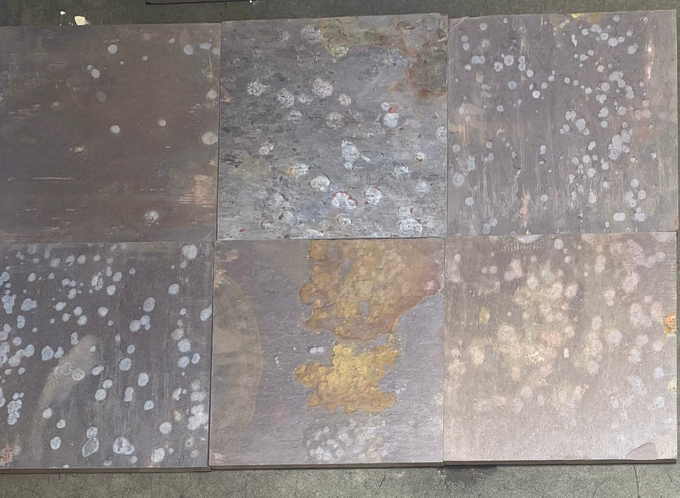 Multi Color Classic Commercial Natural Cleft Face Gauged Back Slate ...