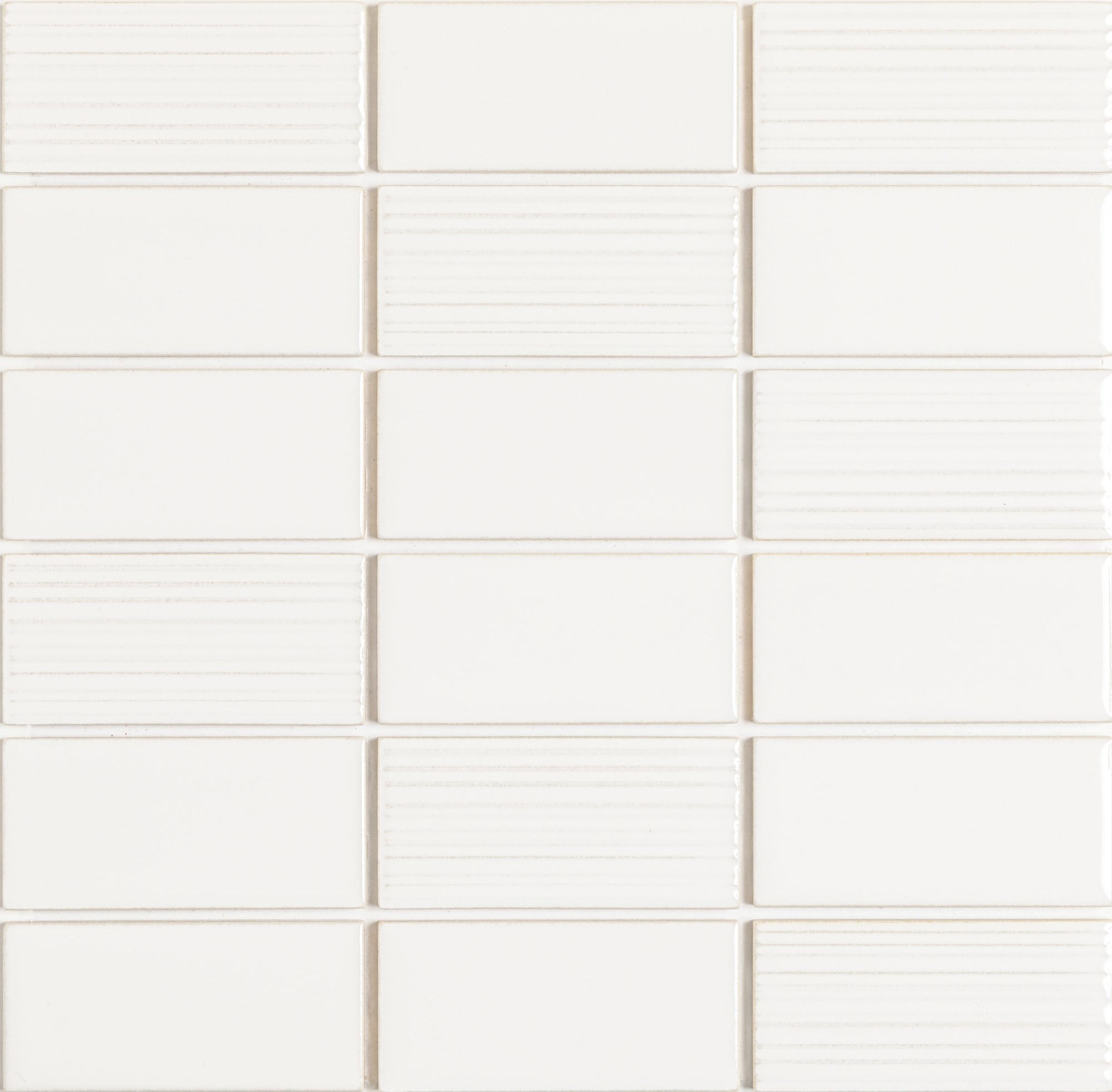 Emser Nagara White Glossy Ceramic Mosaic | Lowest Price — Stone & Tile ...