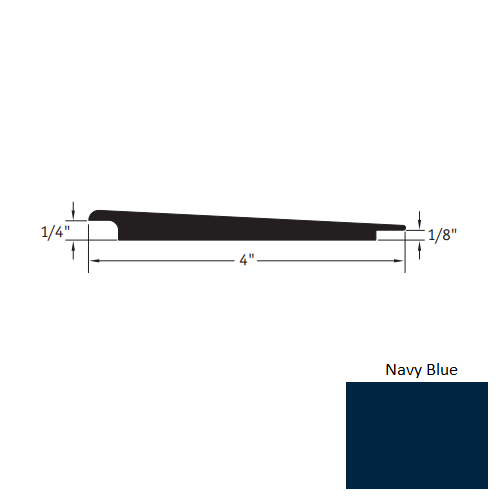 Tarkett Johnsonite 18 Navy Blue PVC Wheeled Traffic Transition — Stone ...