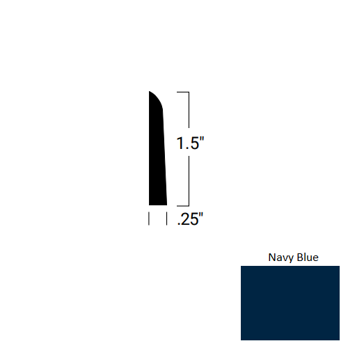 Tarkett Johnsonite 18 Navy Blue Millwork Shoe Moulding | Lowest Price ...