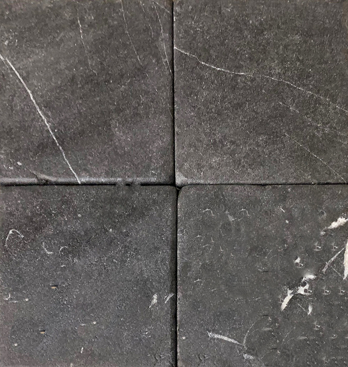 Nero Marquina Tumbled Marble Tile | Lowest Price — Stone & Tile Shoppe ...