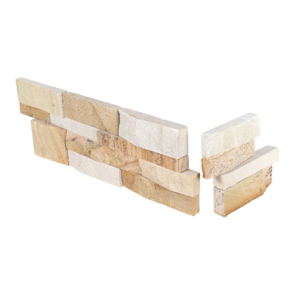 New Honey Wheat Sandstone Dog Ear Corner — Stone & Tile Shoppe, Inc.