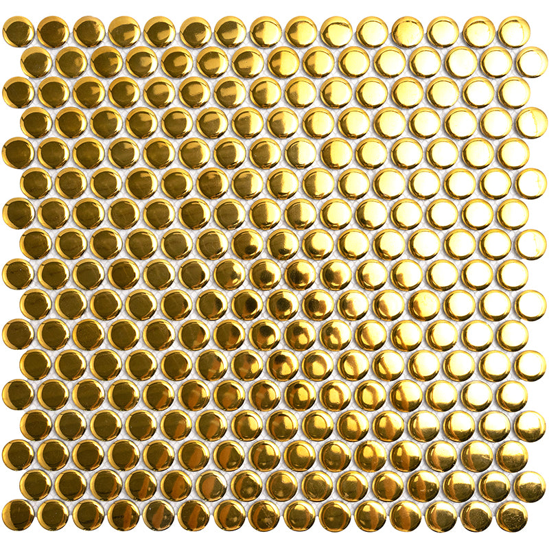 Mir Orbit Gold Stardust Glossy Porcelain Mosaic | Lowest Price — Stone ...
