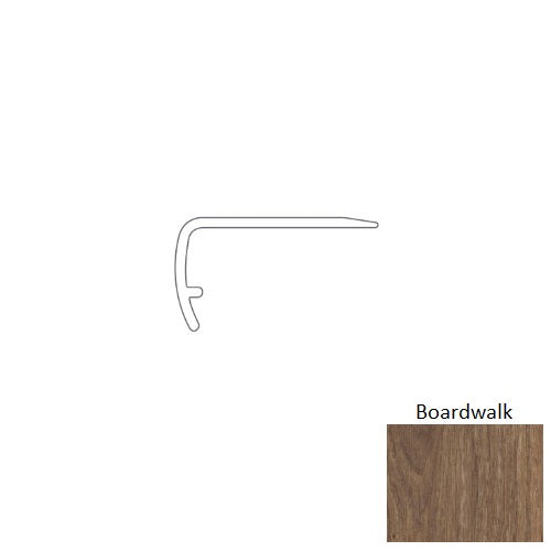 Shaw 07088 Boardwalk ArmourBead Overlap Stair Nose With Molding Track ...