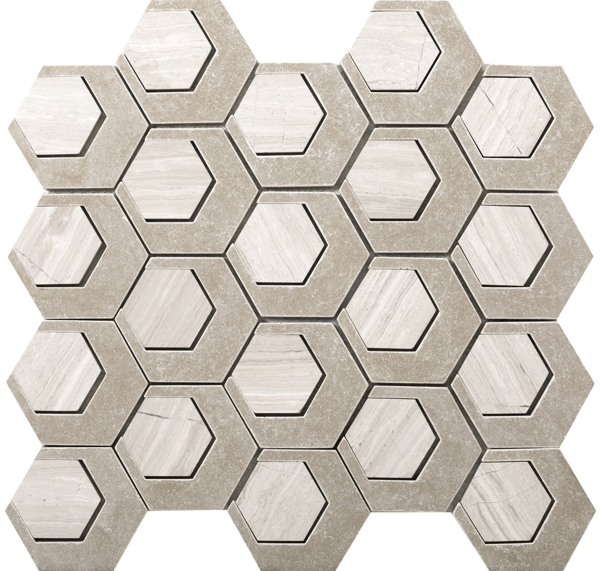 Emser Catalyst Oxygen Satin Natural Stone Mosaic | Lowest Price — Stone ...