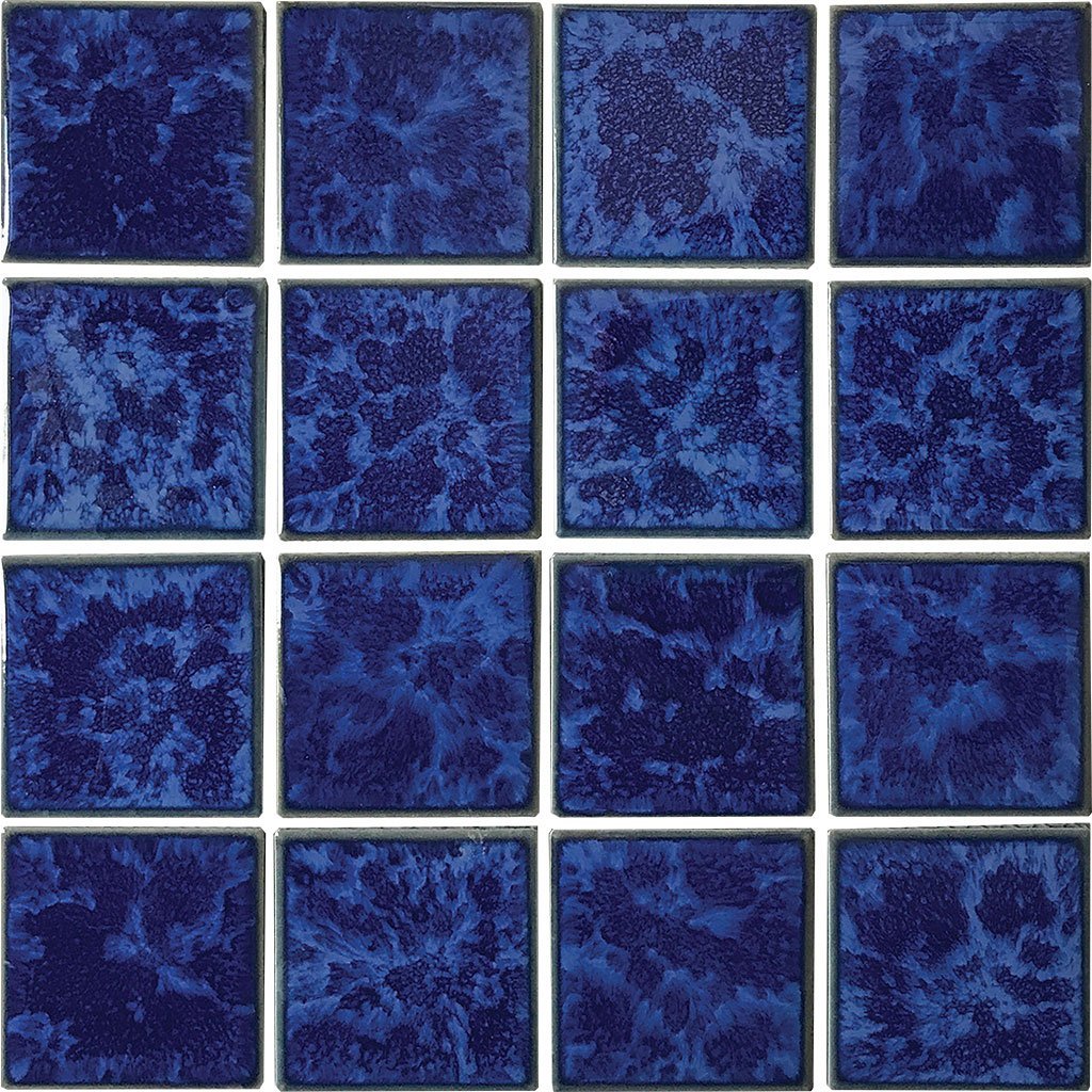Full Sheet Sample - Aquatica Reflection Pacific Blue Porcelain Mosaic ...