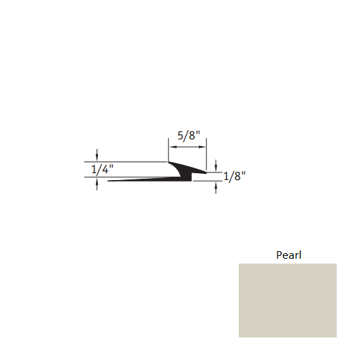 Tarkett Johnsonite 22 Pearl PVC Slim Line Transition | Lowest Price ...