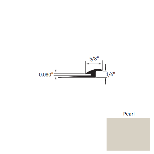 Tarkett Johnsonite 22 Pearl PVC Slim Line Transition | Lowest Price ...