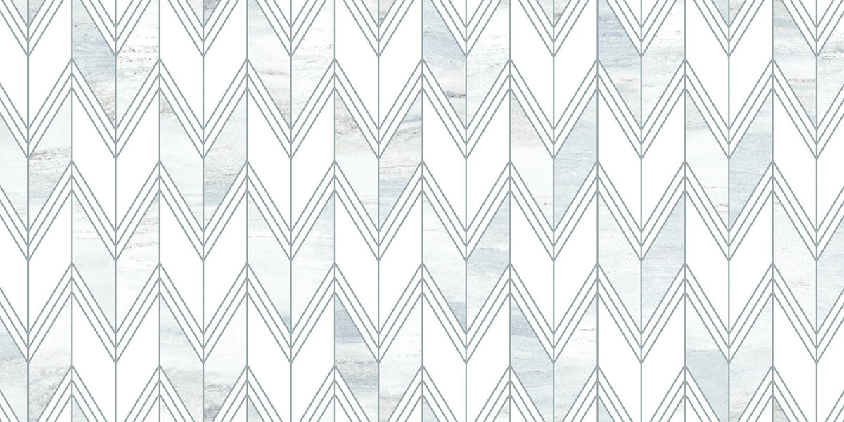 Emser Kudos Perla Chevron Pattern Glossy Ceramic Tile | Lowest Price ...