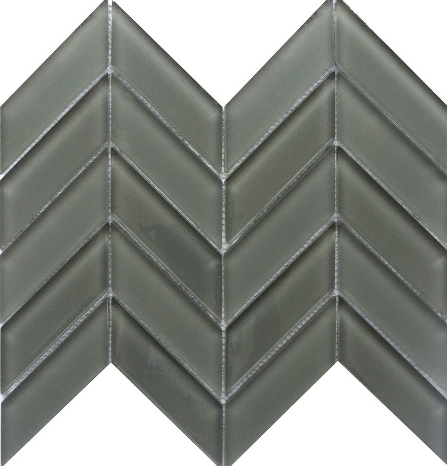 Emser Edge Pewter Glossy Glass Mosaic | Lowest Price — Stone & Tile ...