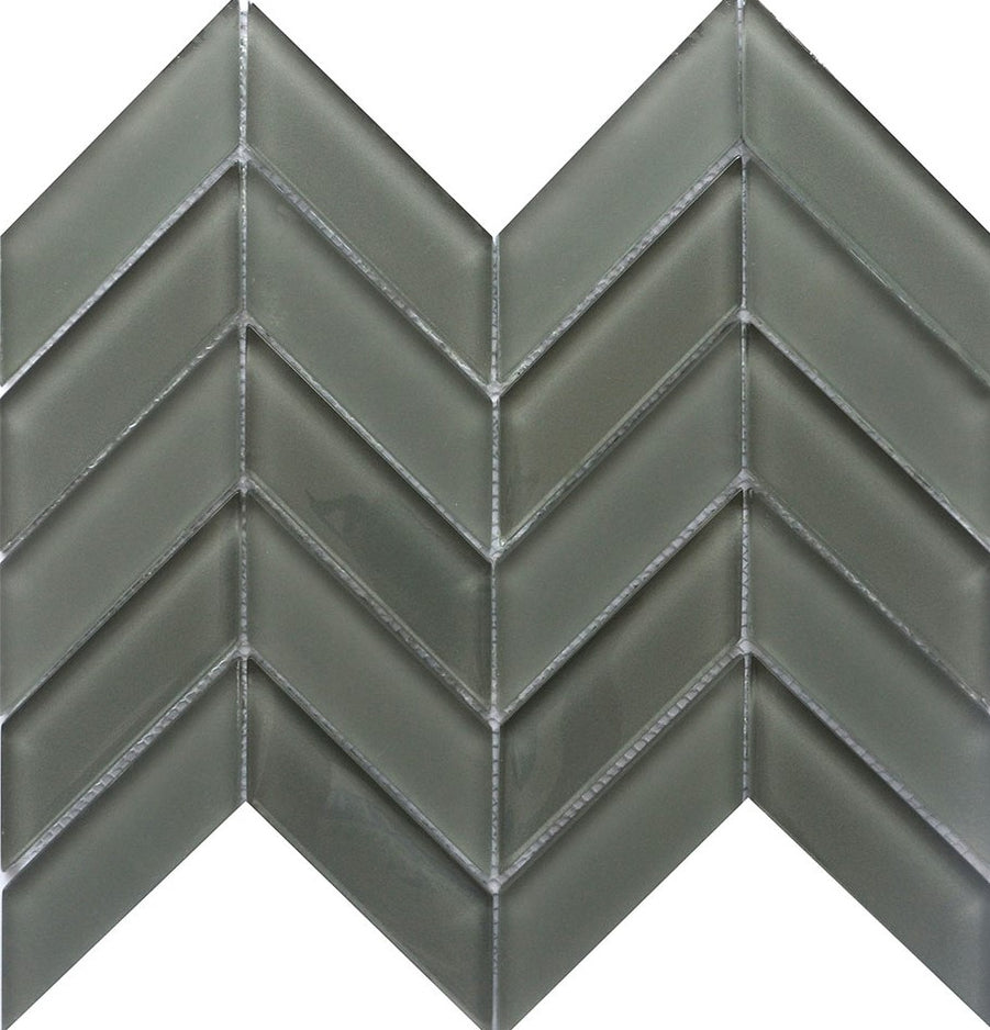 Emser Edge Pewter Glossy Glass Mosaic | Lowest Price — Stone & Tile ...