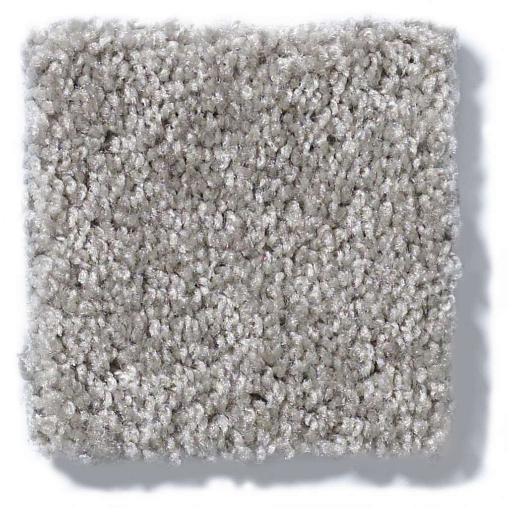 Shaw Make It Yours (S) 00550 Pewter Solid Textured Nylon Carpet — Stone ...
