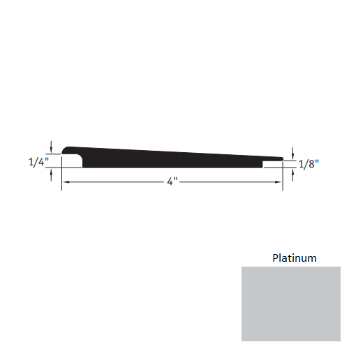 Tarkett Johnsonite 21 Platinum PVC Wheeled Traffic Transition — Stone ...