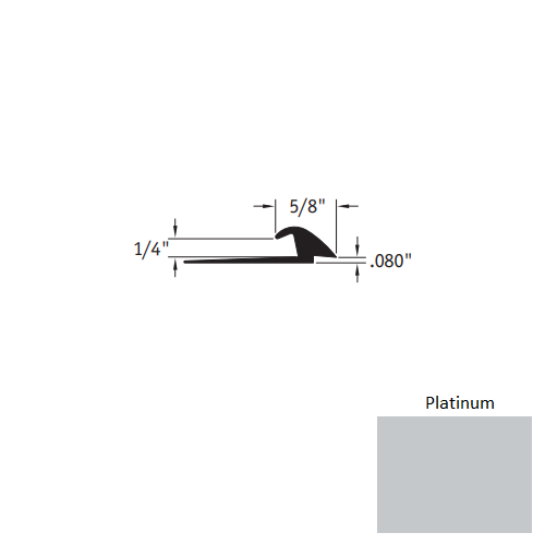 Tarkett Johnsonite 21 Platinum PVC Slim Line Transition | Lowest Price ...