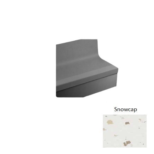 Tarkett Johnsonite Snowcap Angle Fit Speckled Stair Tread with Riser — Stone & Tile Shoppe, Inc.