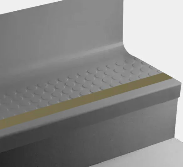 Tarkett Johnsonite Burnt Umber Angle Fit Stair Tread with Riser — Stone & Tile Shoppe, Inc.