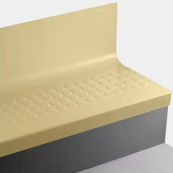Tarkett Johnsonite Canary Angle Fit Stair Tread with Riser — Stone ...