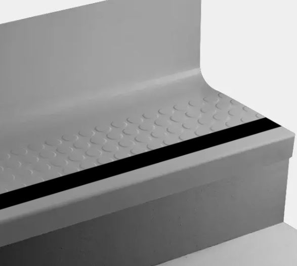 Tarkett Johnsonite Dockside Angle Fit Stair Tread with Riser — Stone ...