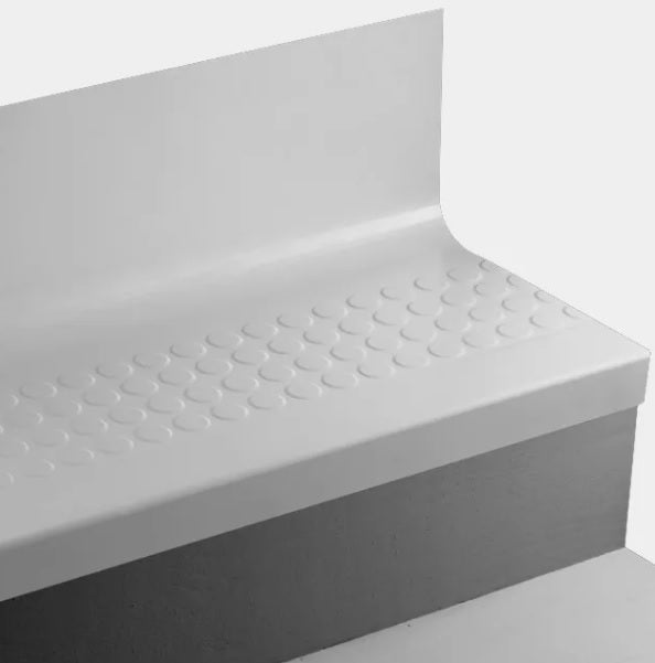 Tarkett Johnsonite Dover Angle Fit Stair Tread with Riser — Stone ...