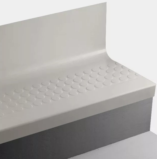 Tarkett Johnsonite Grey Haze Angle Fit Stair Tread with Riser — Stone ...