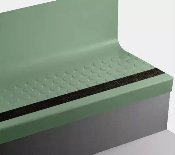 Tarkett Johnsonite Grinch Angle Fit Stair Tread with Riser — Stone ...