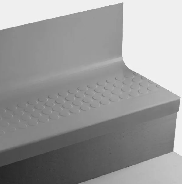 Tarkett Johnsonite Mink Angle Fit Stair Tread with Riser — Stone & Tile ...