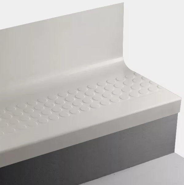 Tarkett Johnsonite Mist Angle Fit Stair Tread with Riser — Stone & Tile ...