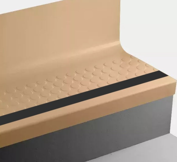 Tarkett Johnsonite Mr Sunshine Angle Fit Stair Tread with Riser — Stone ...