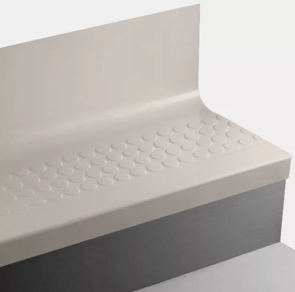 Tarkett Johnsonite Pearl Angle Fit Stair Tread with Riser — Stone ...