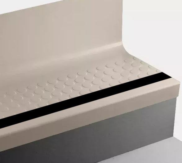 Tarkett Johnsonite Silk Angle Fit Stair Tread with Riser — Stone & Tile ...