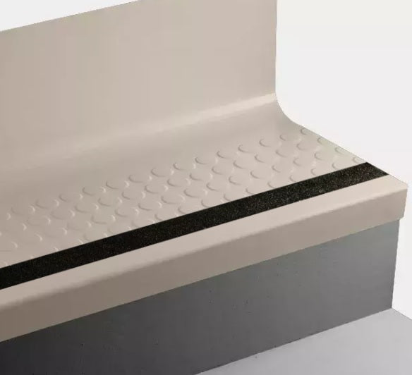 Tarkett Johnsonite Silk Angle Fit Stair Tread with Riser — Stone & Tile ...