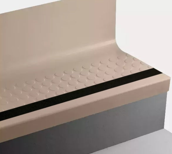 Tarkett Johnsonite Sisal Angle Fit Stair Tread with Riser — Stone ...