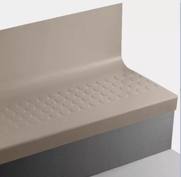 Tarkett Johnsonite Tannery Angle Fit Stair Tread with Riser — Stone ...