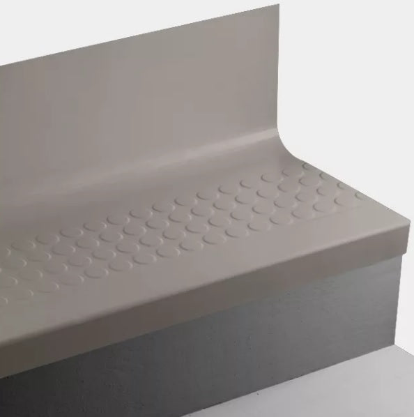 Tarkett Johnsonite Toast Angle Fit Stair Tread with Riser — Stone ...