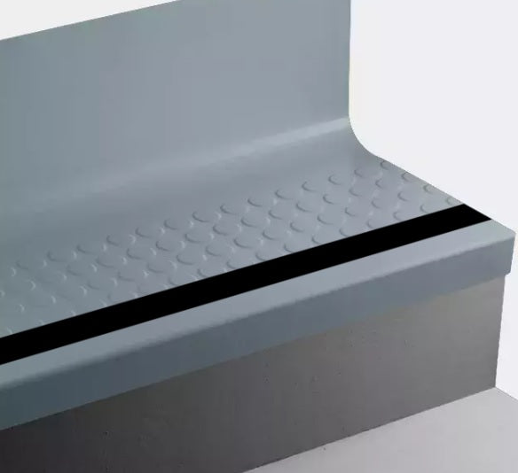 Tarkett Johnsonite Windsor Blue Angle Fit Stair Tread with Riser ...