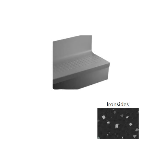 Tarkett Johnsonite Ironsides Angle Fit Speckled Stair Tread with Riser ...