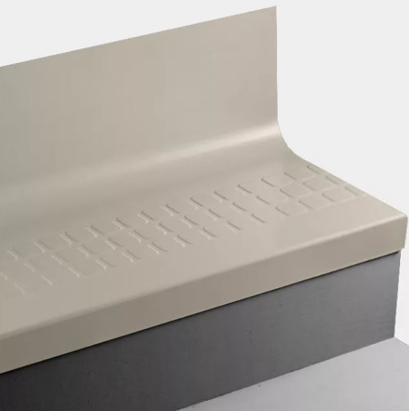 Tarkett Johnsonite Almond Angle Fit Stair Tread with Riser — Stone ...