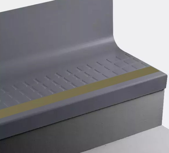 Tarkett Johnsonite Blue Intensity Angle Fit Stair Tread with Riser ...