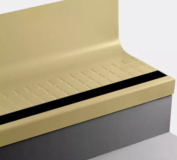 Tarkett Johnsonite Canary Angle Fit Stair Tread with Riser — Stone ...