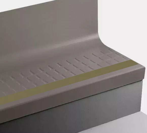 Tarkett Johnsonite Grounded Angle Fit Stair Tread with Riser — Stone ...