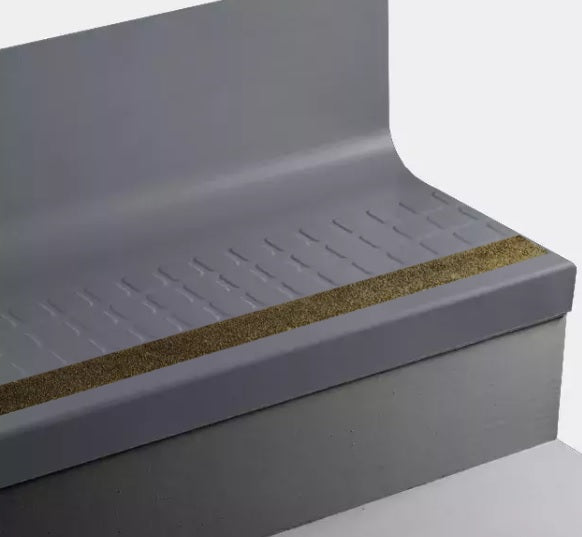 Tarkett Johnsonite Inkwell Angle Fit Stair Tread with Riser — Stone ...