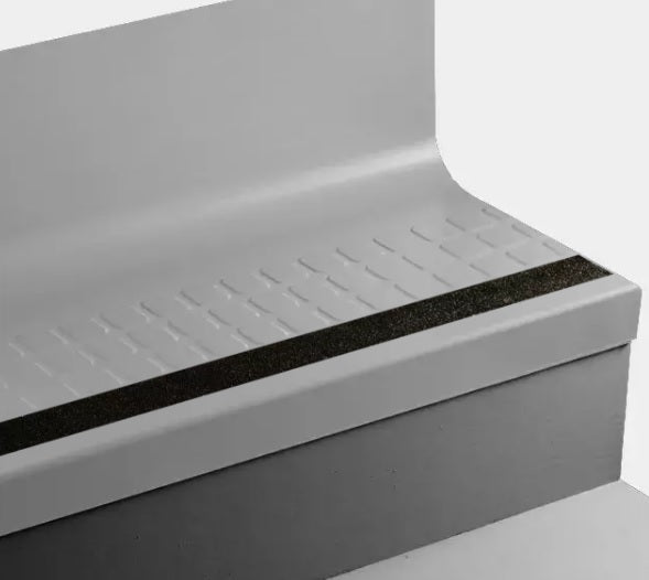 Tarkett Johnsonite Mt Rainier Angle Fit Stair Tread with Riser — Stone ...