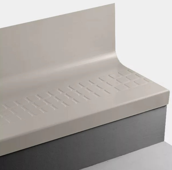 Tarkett Johnsonite Pearl Angle Fit Stair Tread with Riser — Stone ...